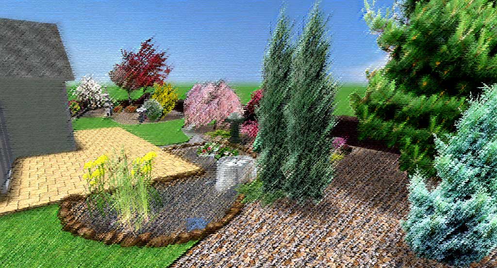 PROJEKT OGRODU 13 5 AR W Wymiary 30X45M Projektowanie Ogrod w